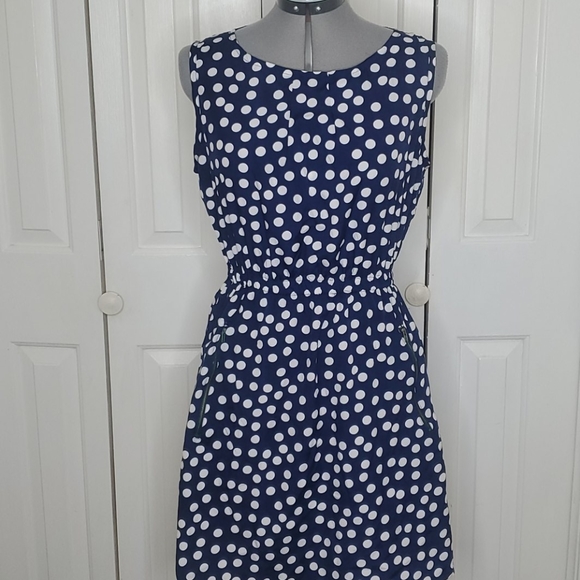 SAYURI | Dresses | Sayuri Blue Polka Dot Dress | Poshmark